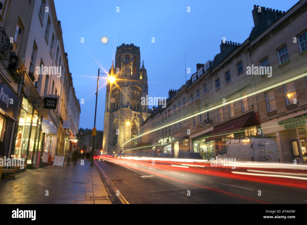 Park Street, Bristol at night Stock Photo - Alamy