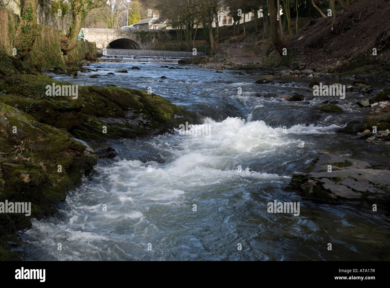 River Tavy Abbey Bridge Tavistock Devon England Stock Photo - Alamy