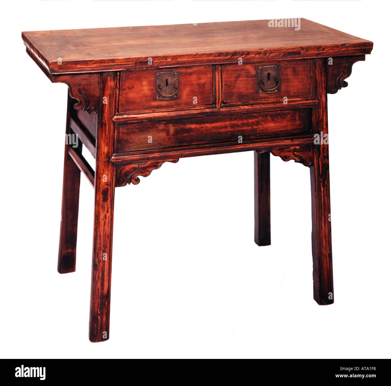 Chinese Antique Painted Winged Table Stock Photo - Alamy