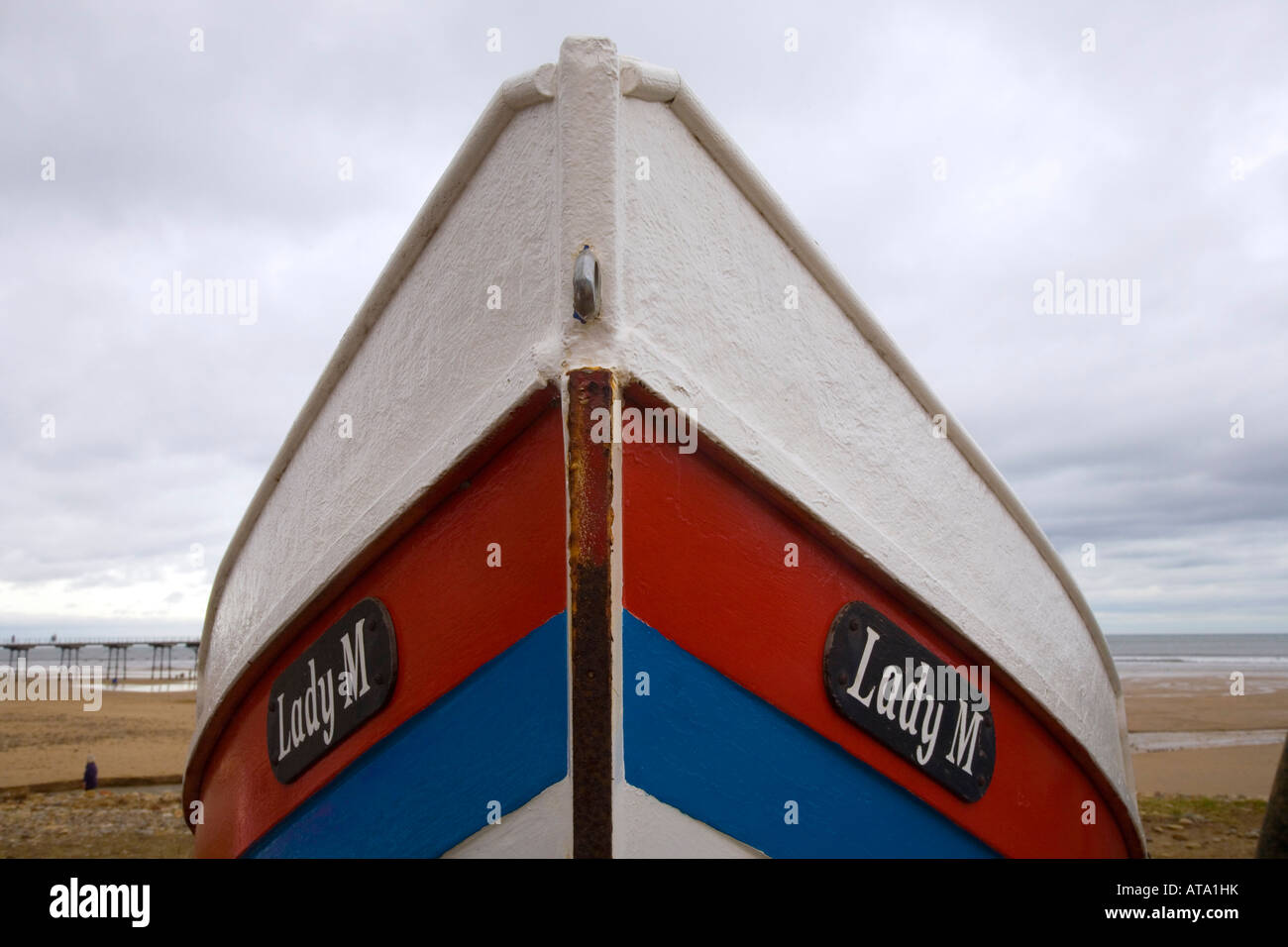 Traditional wooden coble fishing boat hi-res stock photography and ...