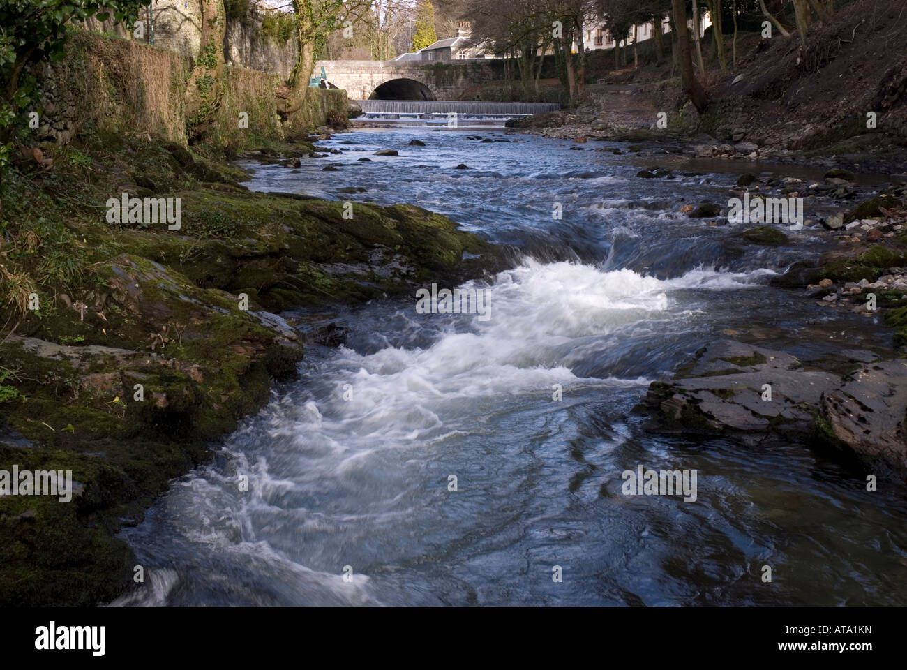River Tavy Abbey Bridge Tavistock Devon England Stock Photo - Alamy