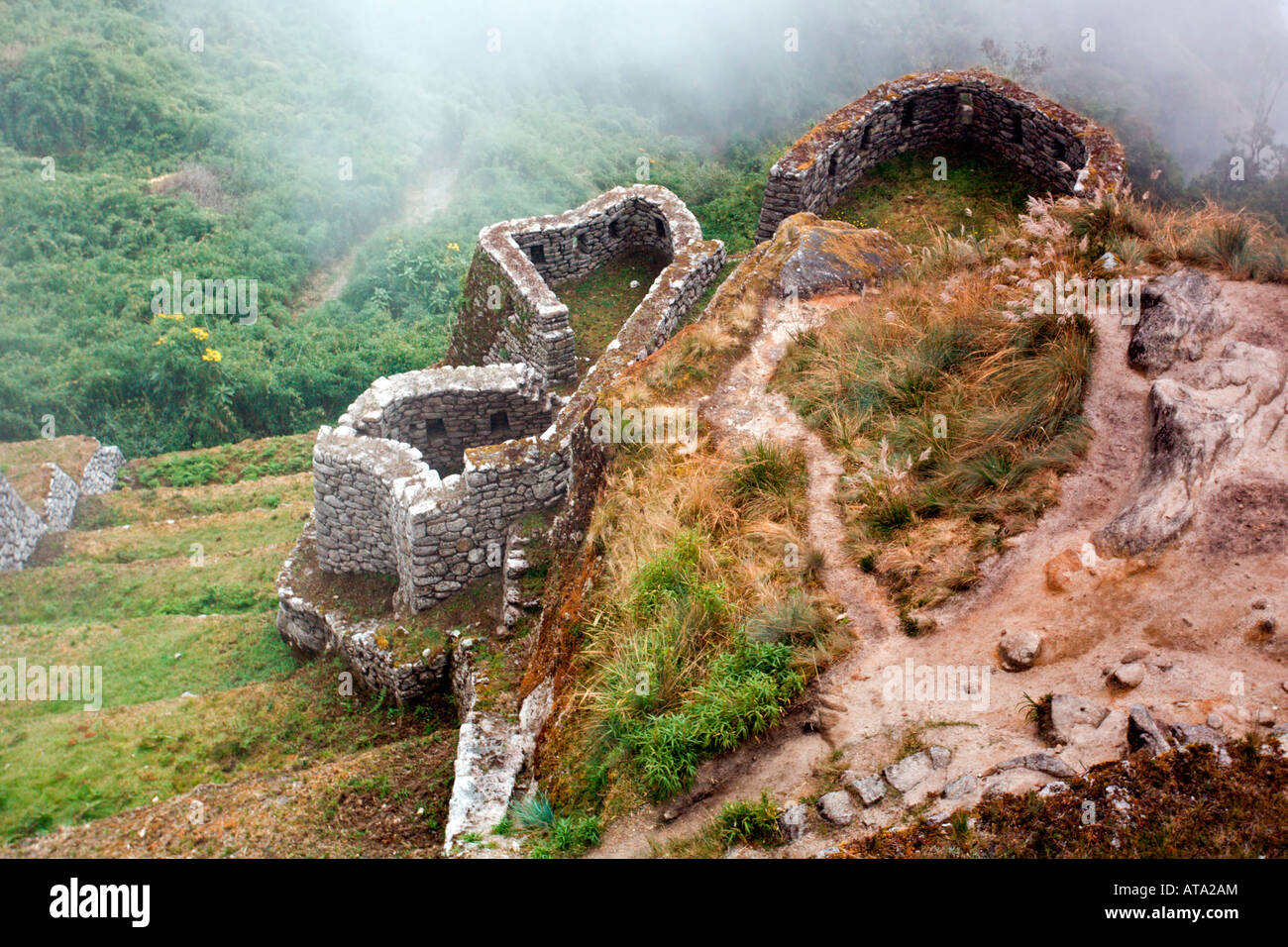 Inca Ruins in Clouds Stock Photo - Alamy