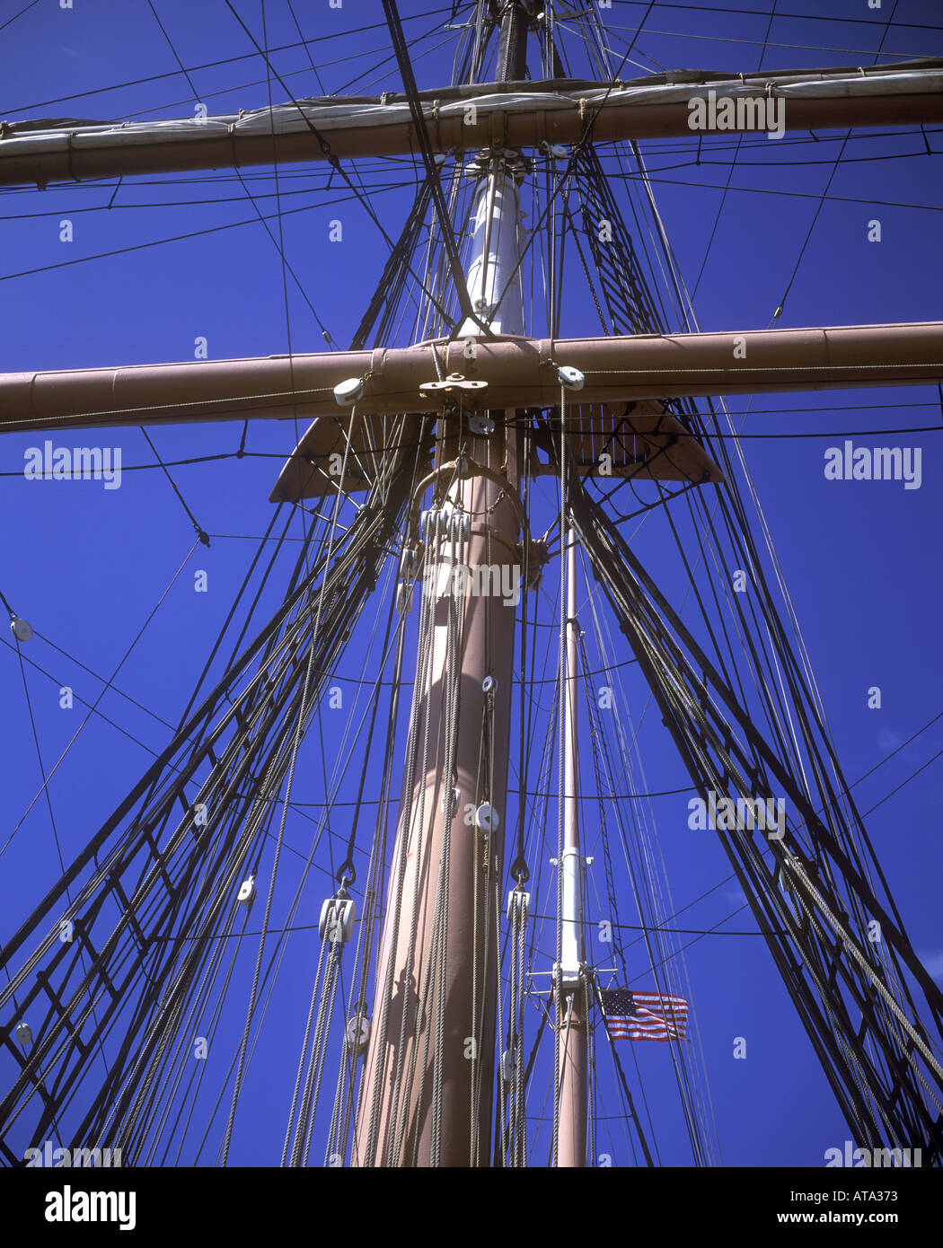 Main mast and rigging of the Star of India the oldest iron merchant ...