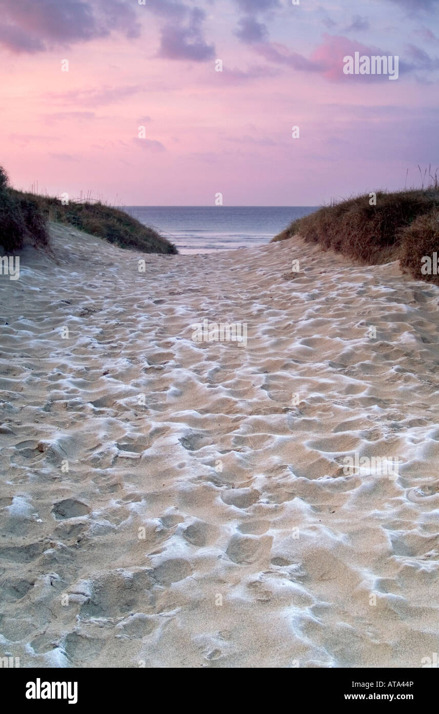 frost on caerhays beach cornwall Stock Photo - Alamy