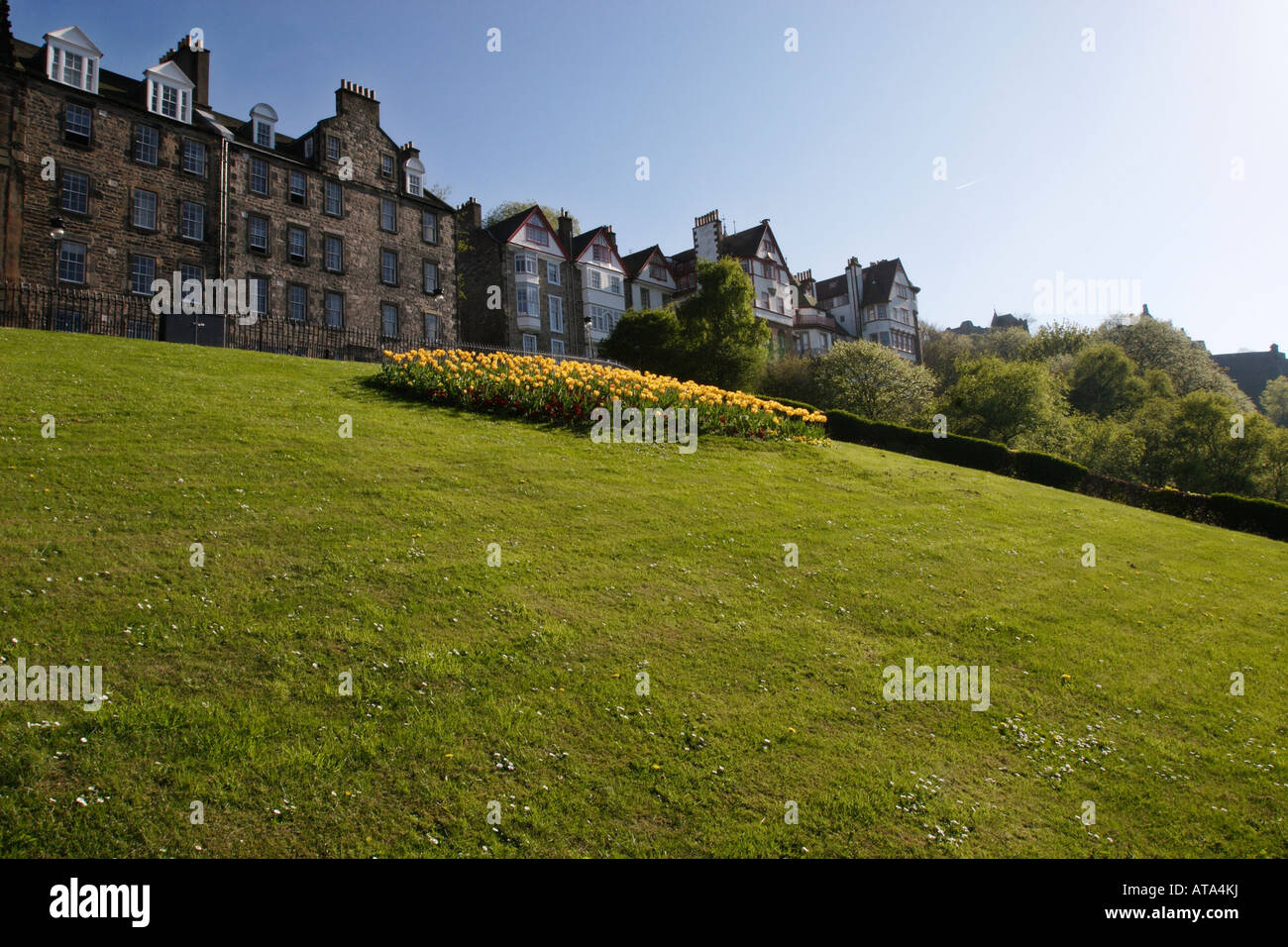 Old town houses of Edinburgh, Scotland Stock Photo - Alamy