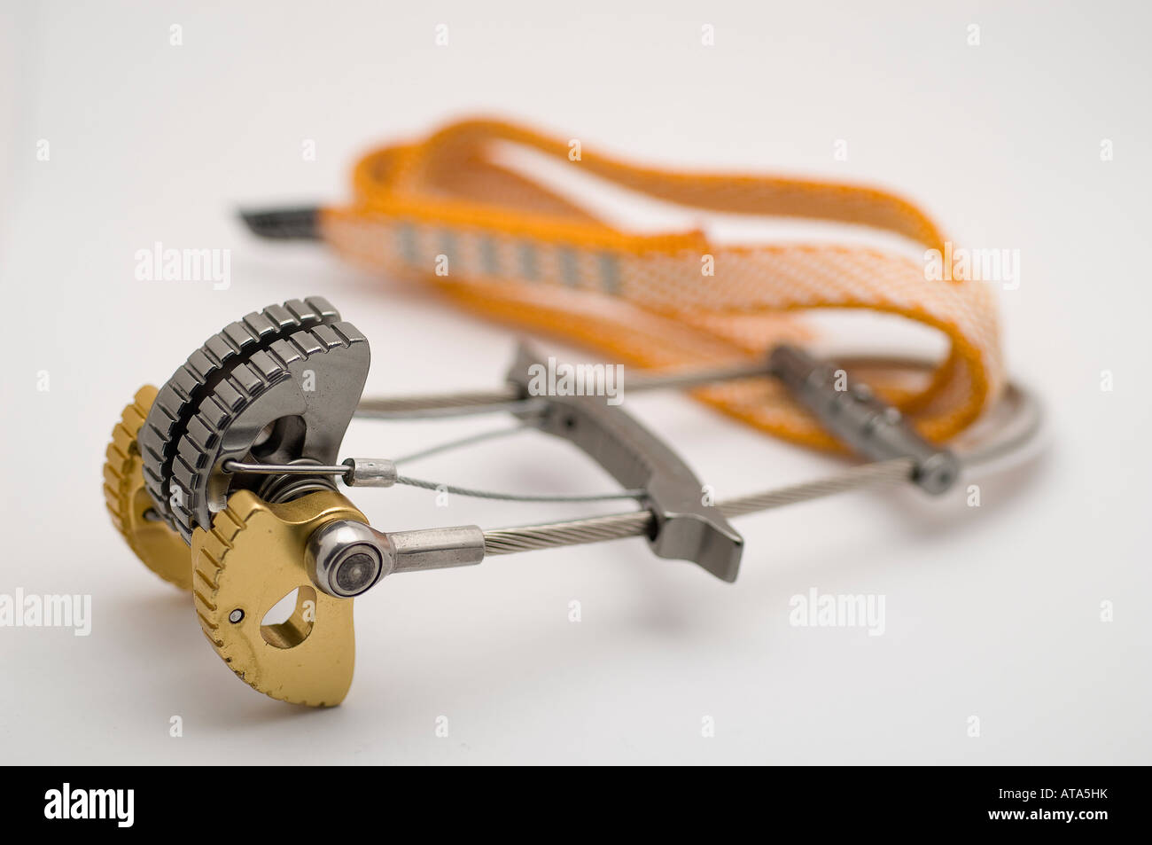 camming device used in rock climbing for protection during a fall Stock ...
