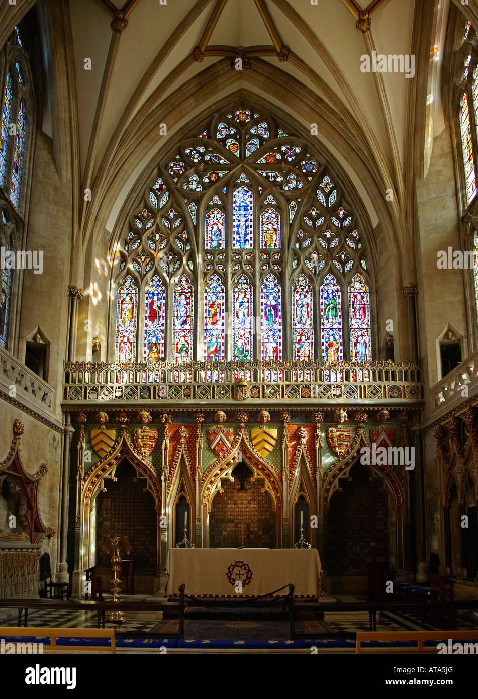 Interior of Bristol Cathedral, Bristol, Avon, England, UK Stock Photo ...