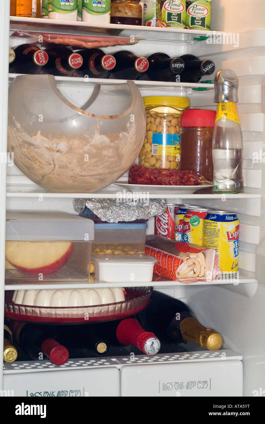 interior of a fridge Stock Photo - Alamy