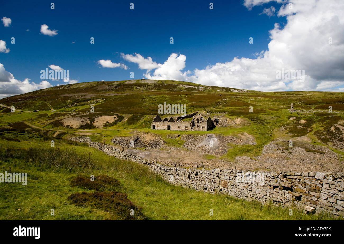 The Remains of the Smelting Mill Old Gang Beck above Low Row Yorkshire ...
