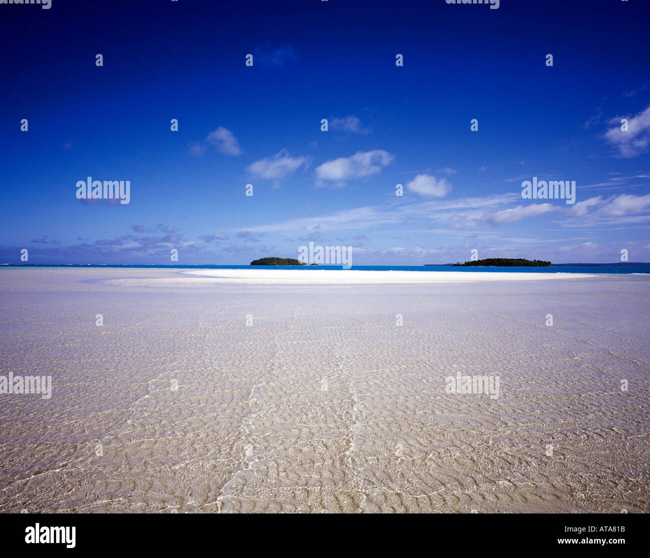 Pristine tropical beach scene Aitutaki Cook islands Stock Photo - Alamy