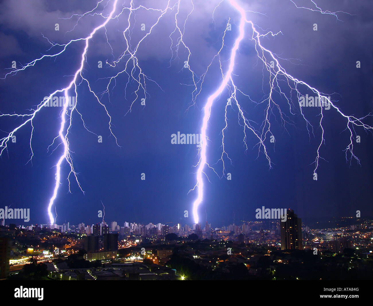 lightning electric electricity power storm Stock Photo - Alamy