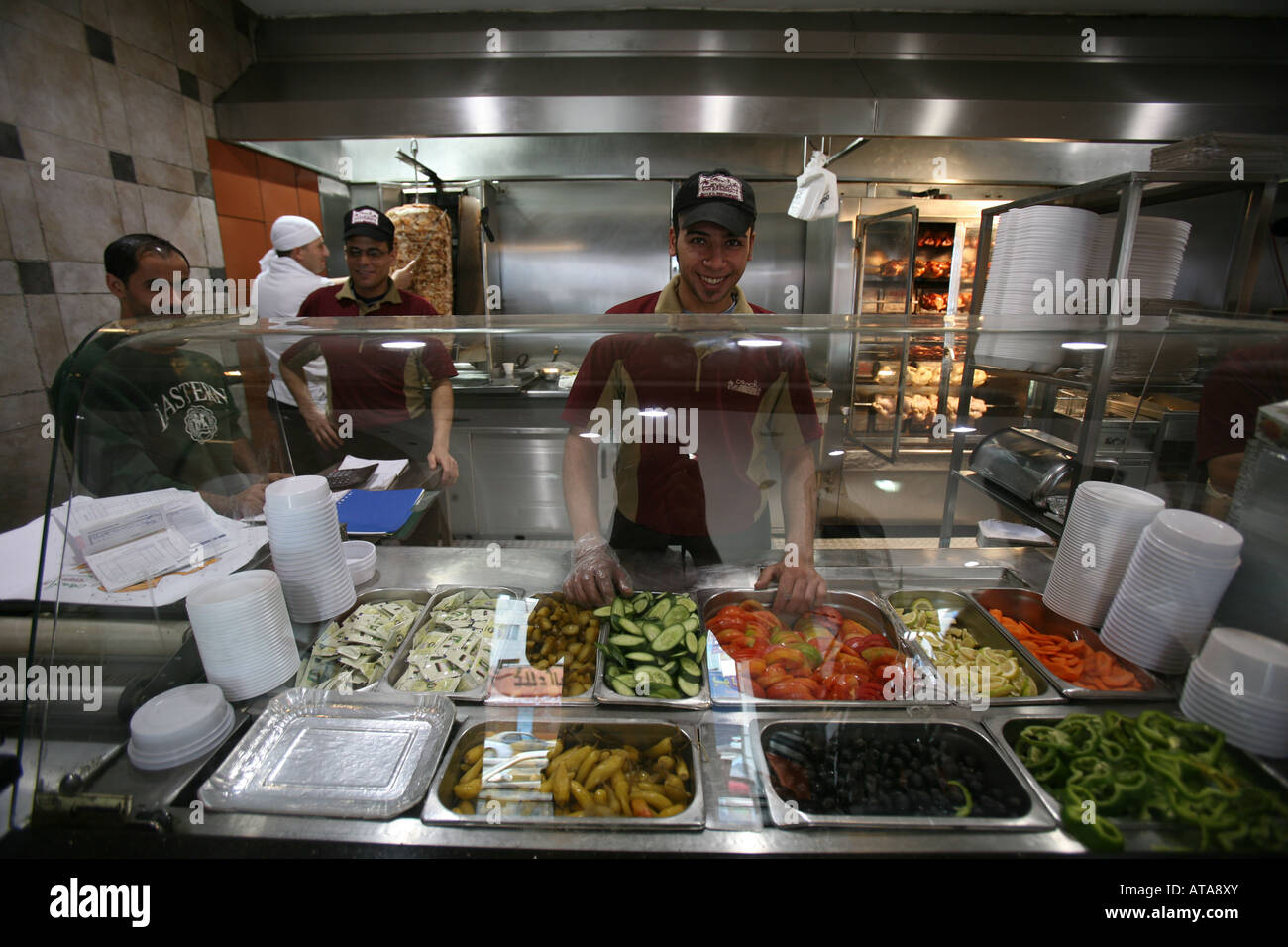 Fast food is a popular lunch in Jordan Stock Photo - Alamy
