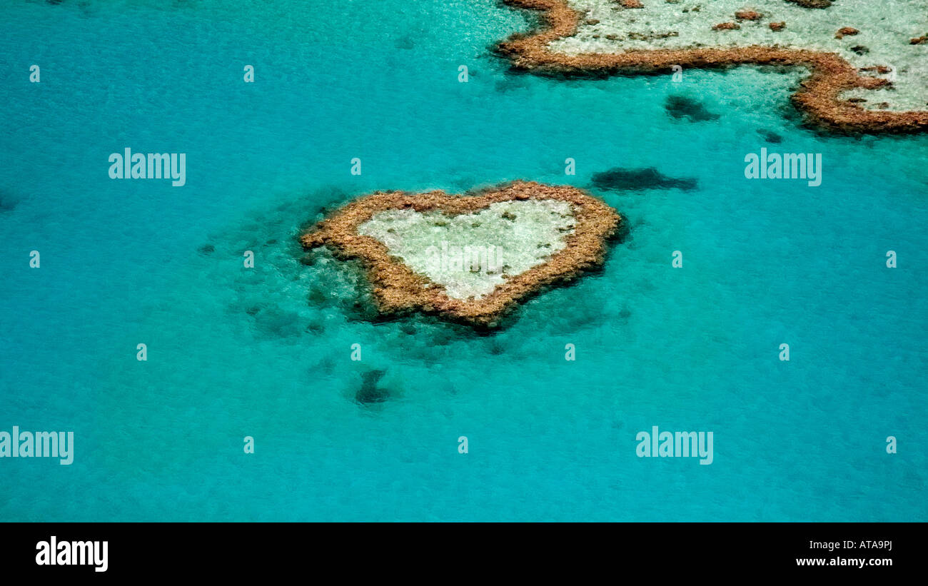Heart Reef, Great Barrier Reef, Australia Stock Photo - Alamy