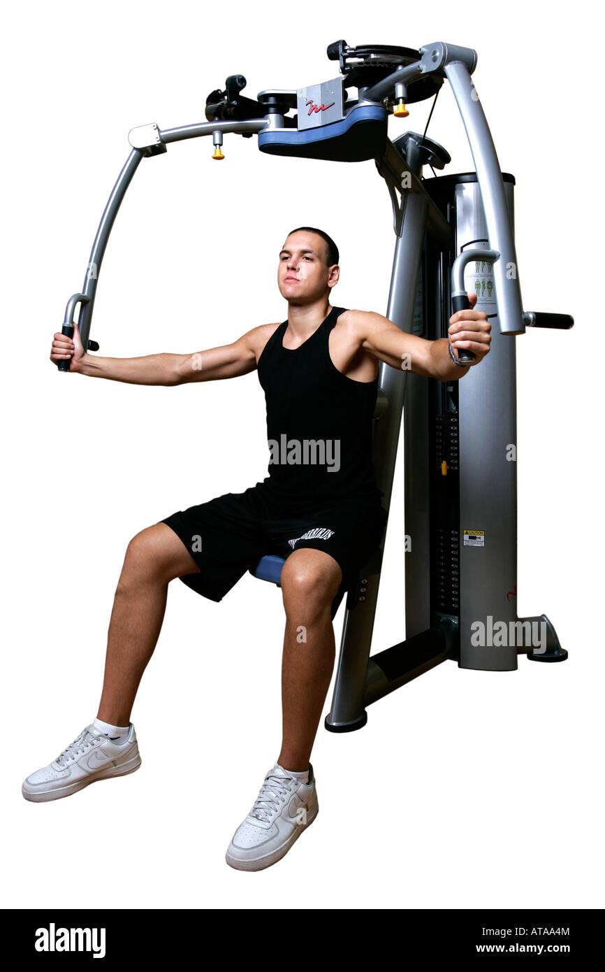 Fitness club gym healthy sport muscles training Stock Photo - Alamy