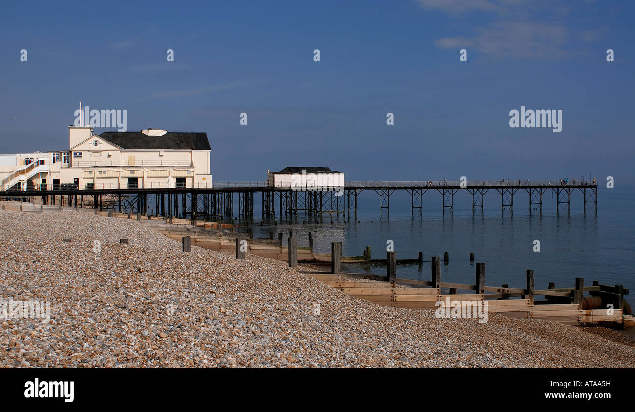 Bognor Pier site of the annual Birdman Rally Bognor Regis Stock Photo ...