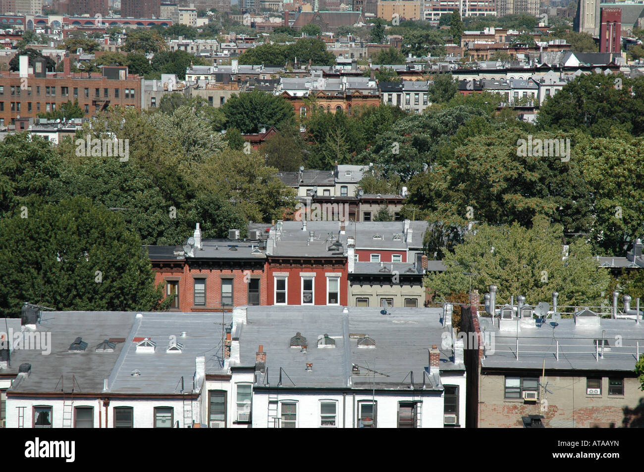 Brooklyn rooftop aerial hi-res stock photography and images - Alamy
