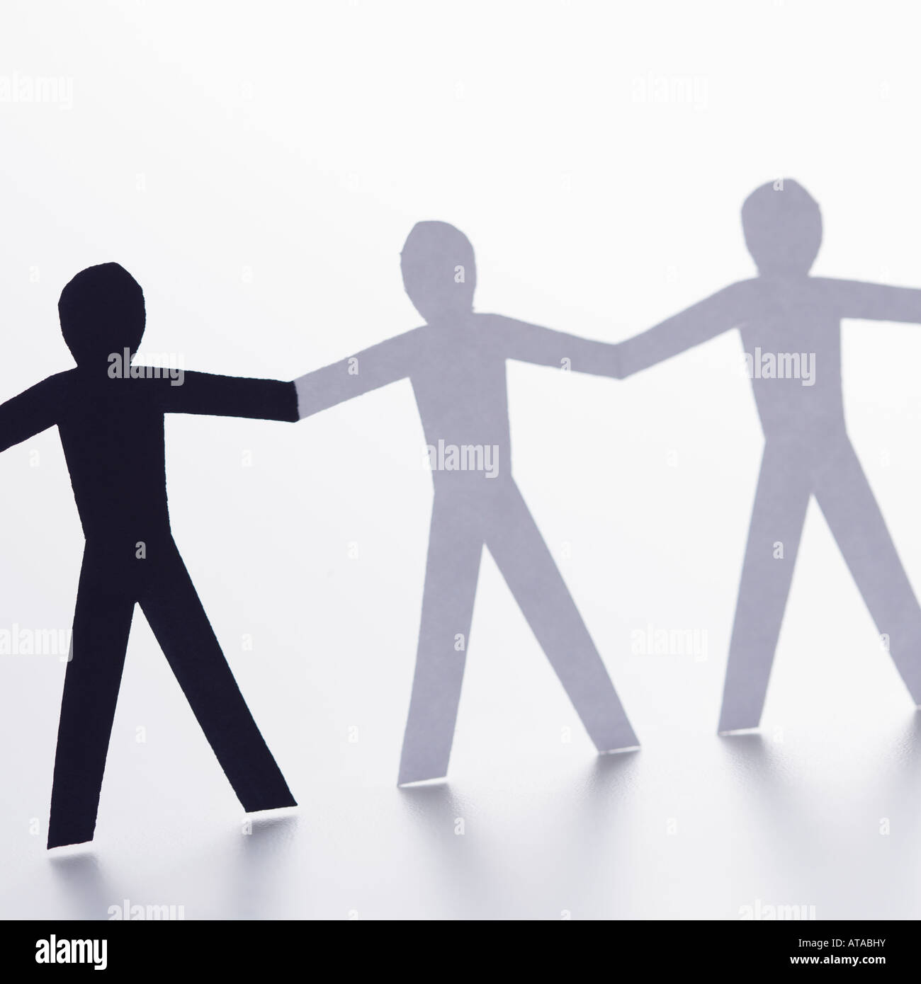 Make Paper People Holding Hands