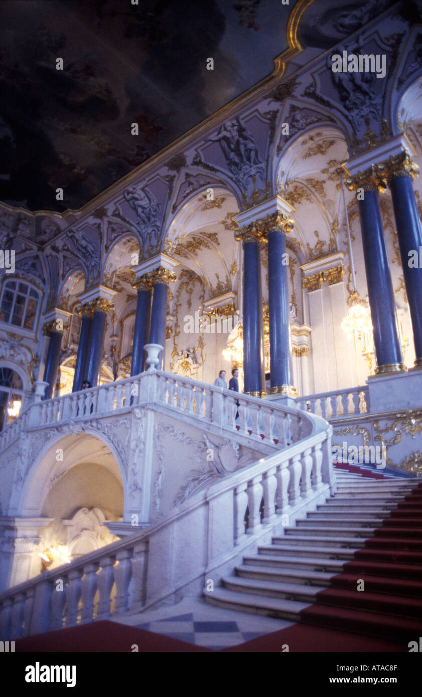 The Grand Staircase in St Petersburg s Winter Palace Russia Stock Photo ...
