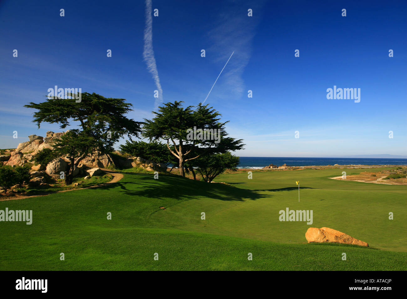 Golf course in Pebble Beach, California Stock Photo - Alamy