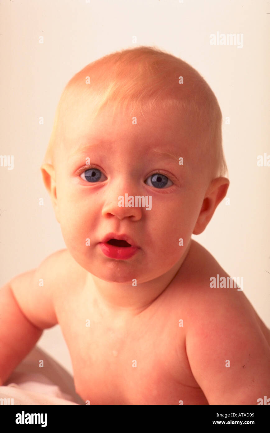 Portrait of infant boy Stock Photo - Alamy