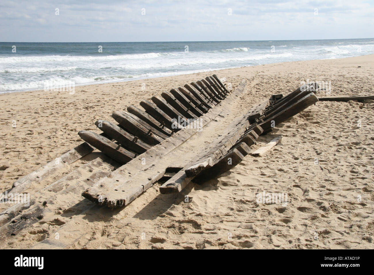 Remains of an 18th century schooner shipwrecked off the coast of Cape ...