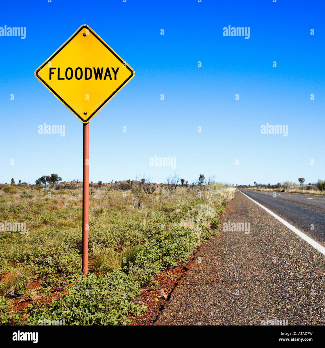Floodway sign hi-res stock photography and images - Alamy