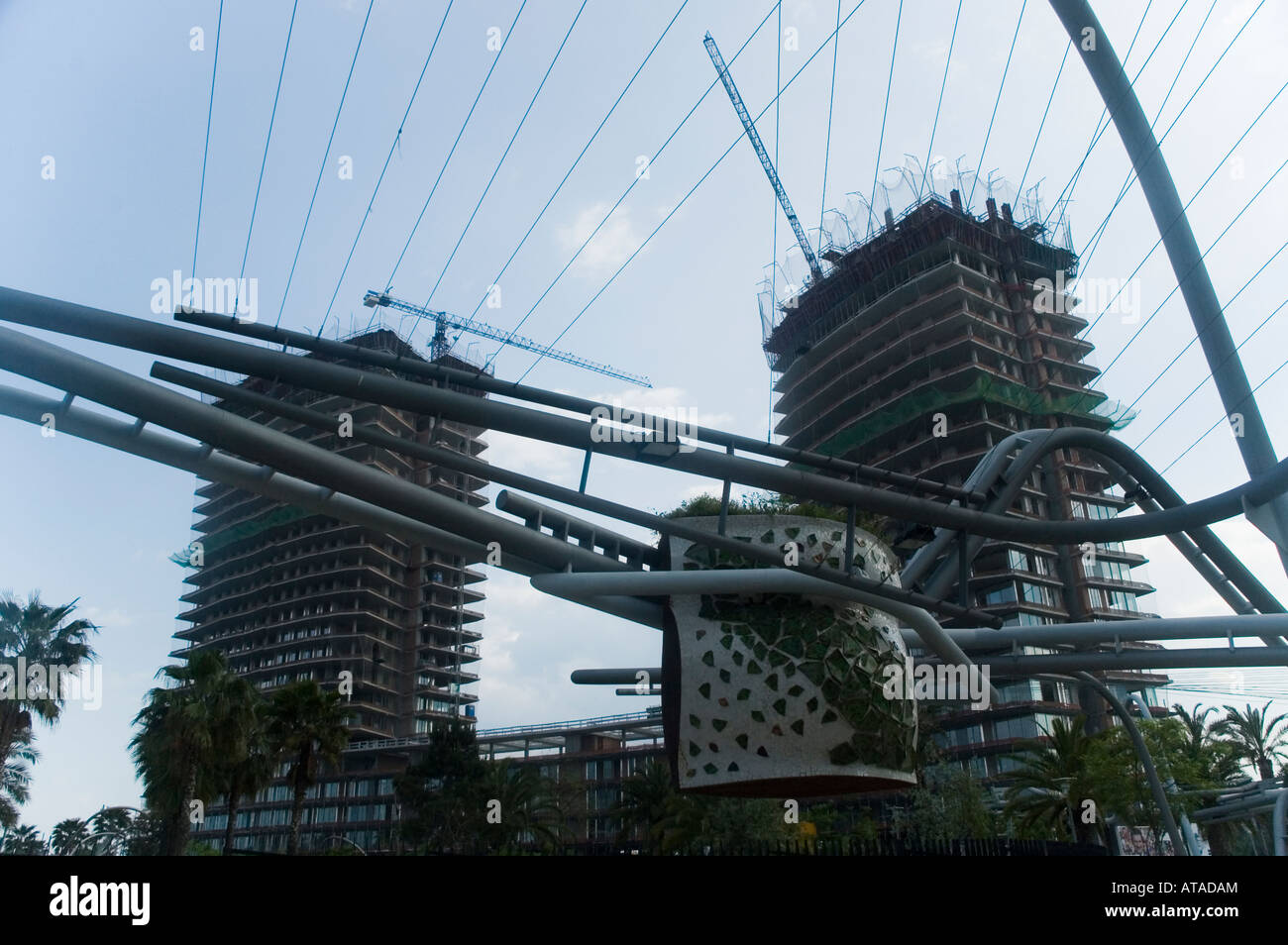 Urban structure, Barcelona, Catalonia, Spain Stock Photo - Alamy