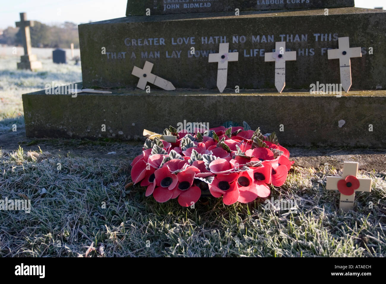 Poppy reef laid war memorial hi-res stock photography and images - Alamy