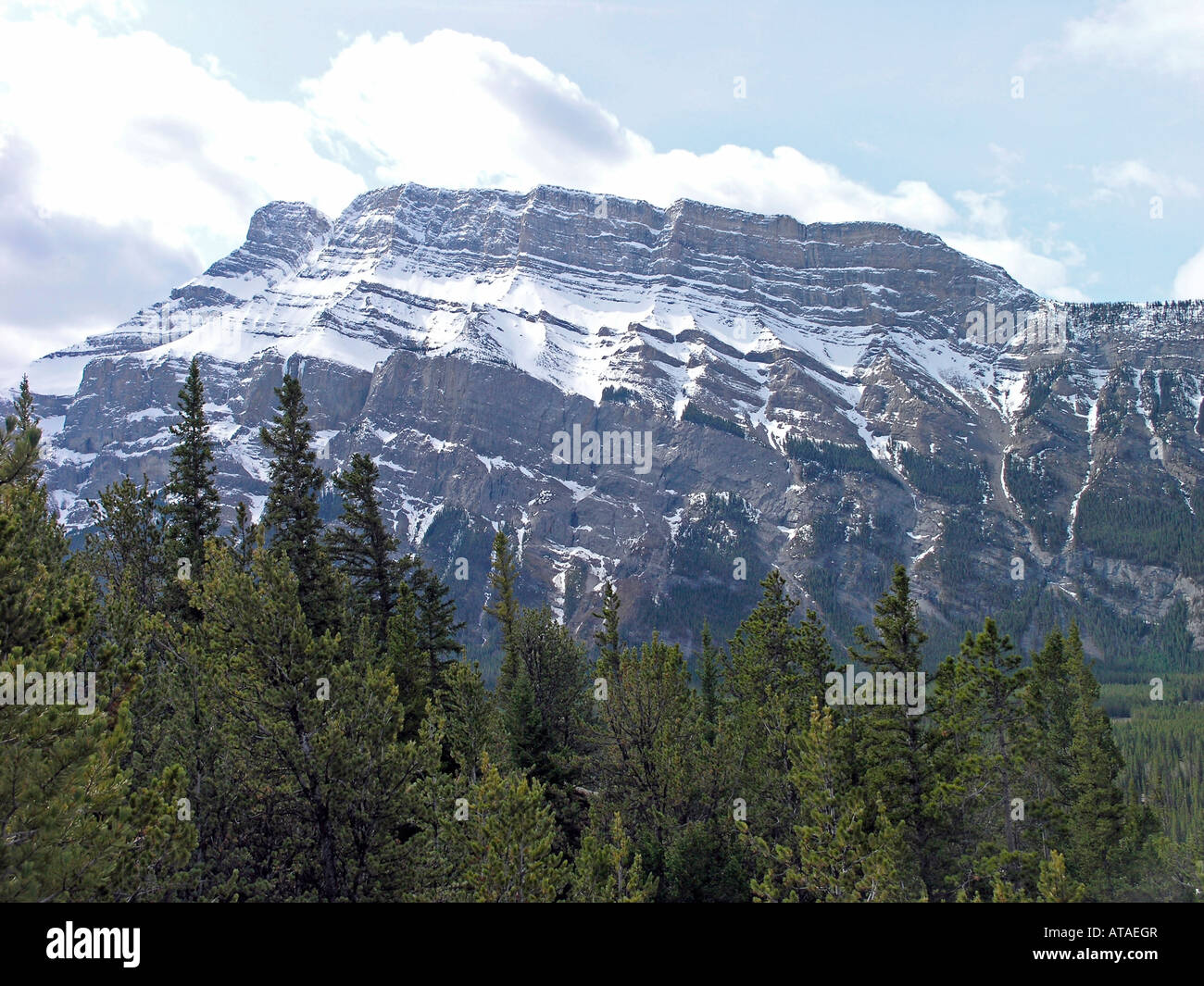 Mount Rundle Banff National Park Alberta Stock Photo - Alamy