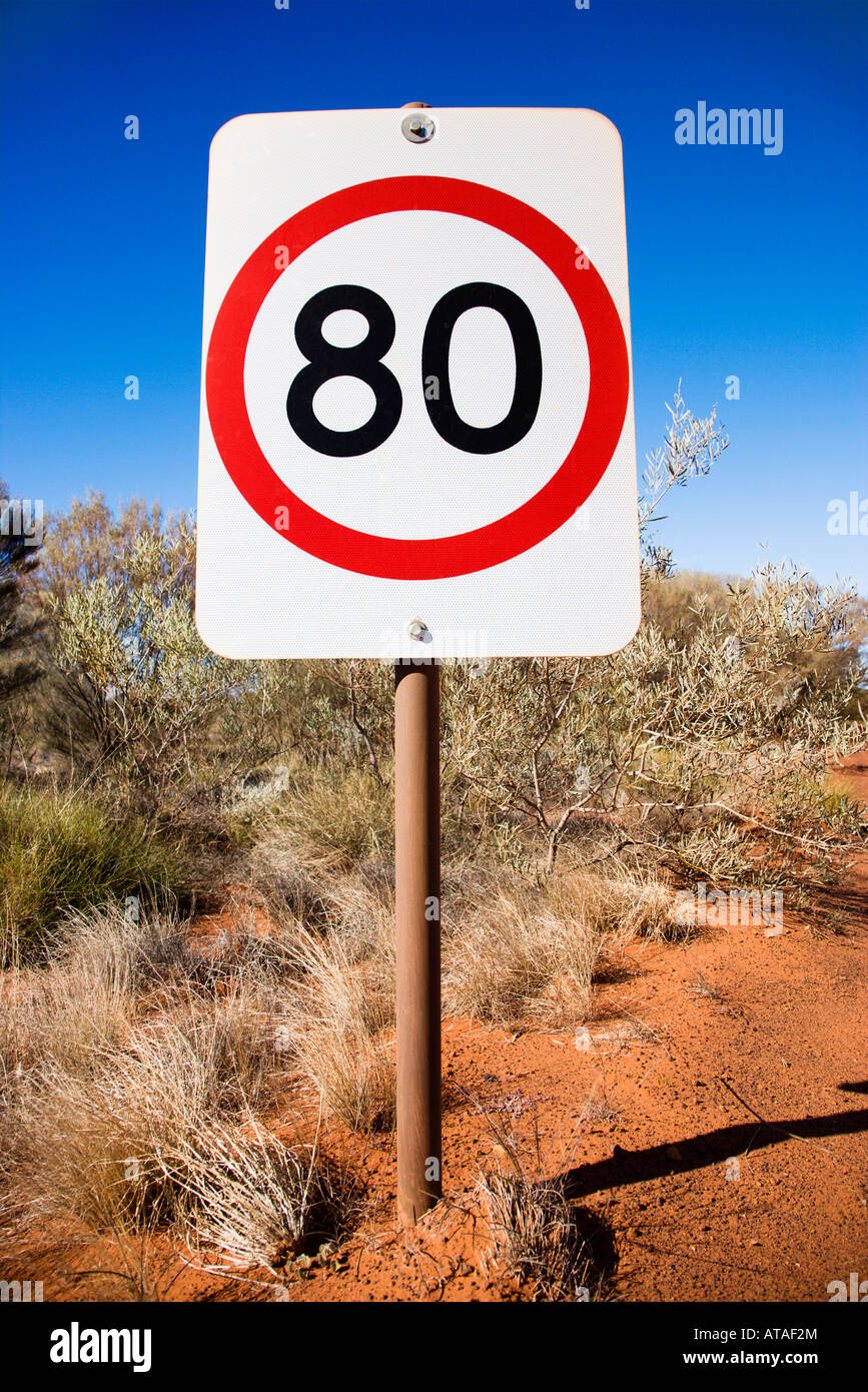 Speed limit 80 australia hi-res stock photography and images - Alamy