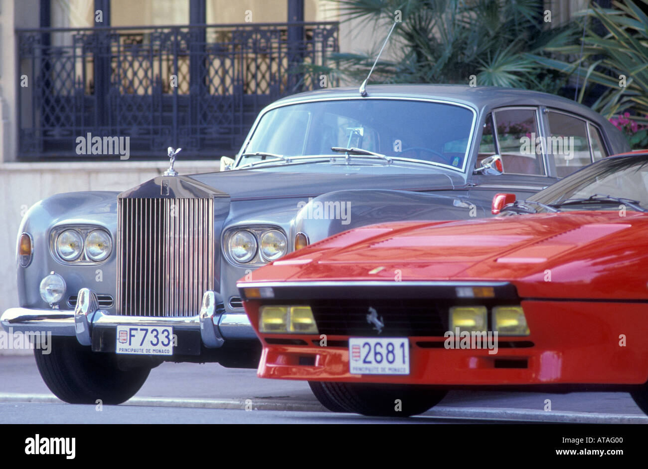two luxury cars Stock Photo - Alamy