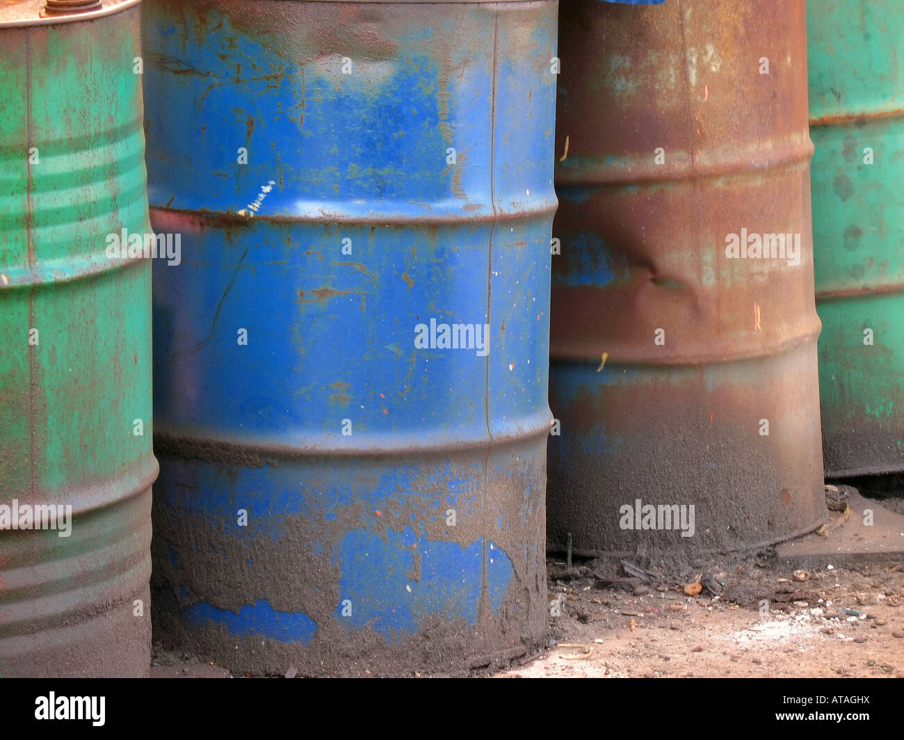 Leaking oil drum hi-res stock photography and images - Alamy