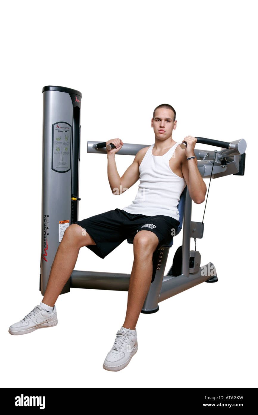 Large man getting fit Cut Out Stock Images & Pictures - Alamy