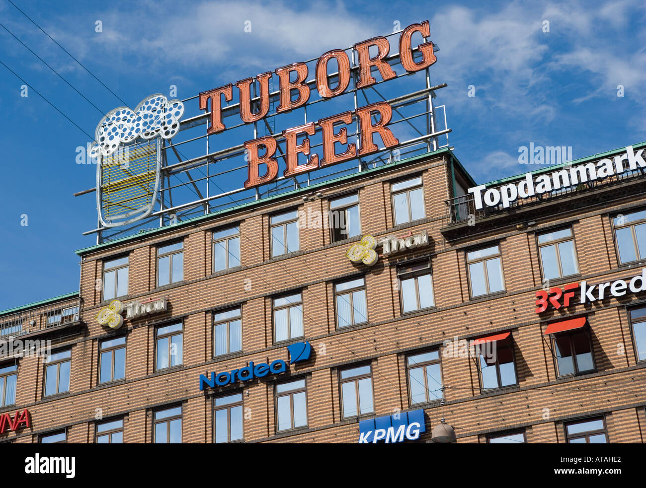 Copenhagen Denmark Advertisement for Tuborg Beer and other Danish ...