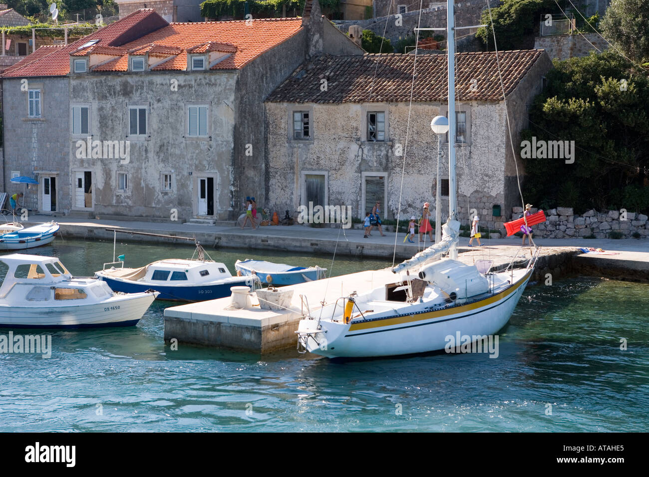 One of the Croatian Elafiti islands Stock Photo - Alamy