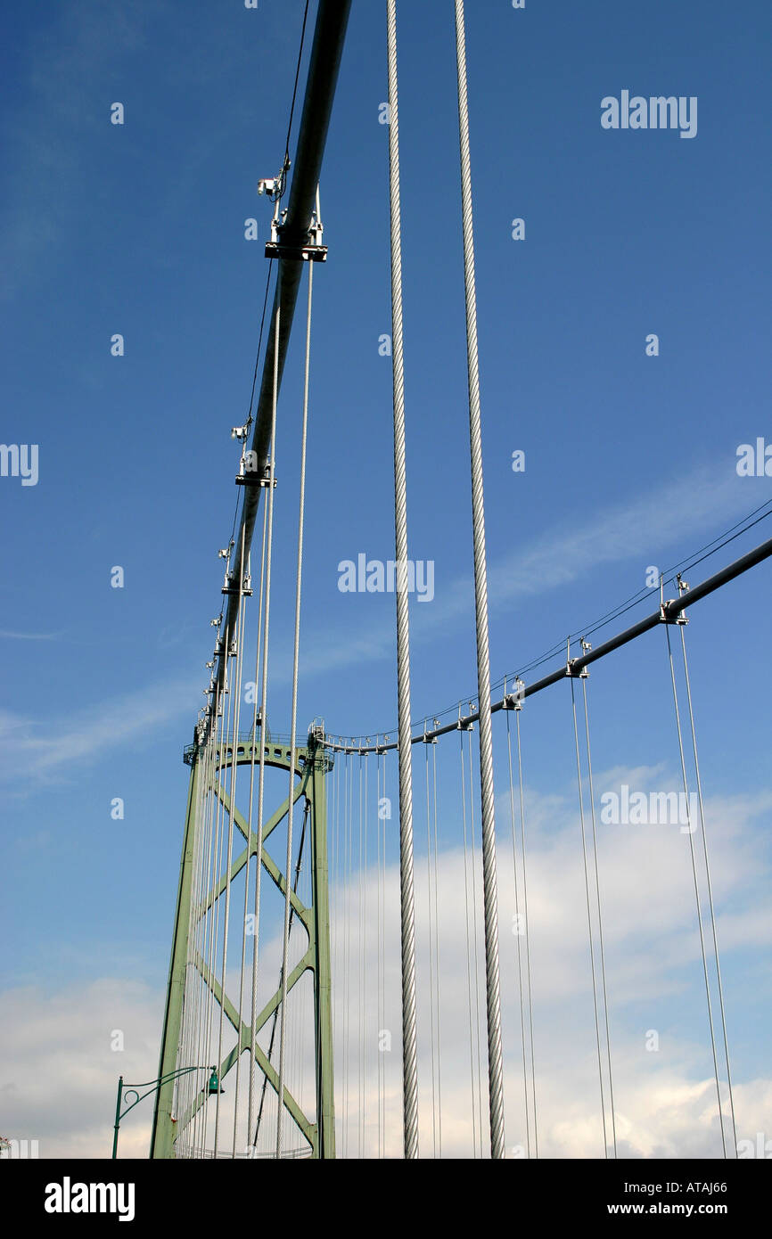 BRIDGE spanning the Frazer River in Vancouver, British Caolumbia Stock ...