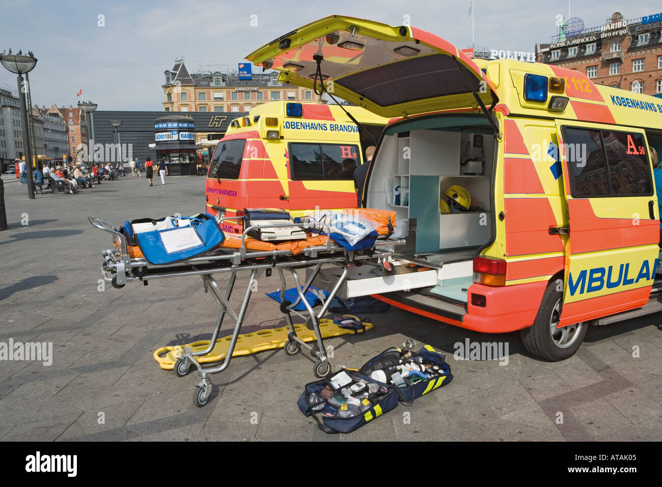 Copenhagen Denmark Display of first aid equipment by Copenhagen ...
