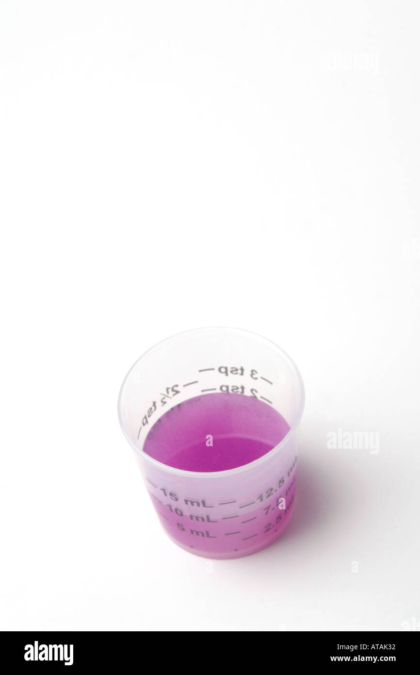 liquid cold medicine Stock Photo - Alamy