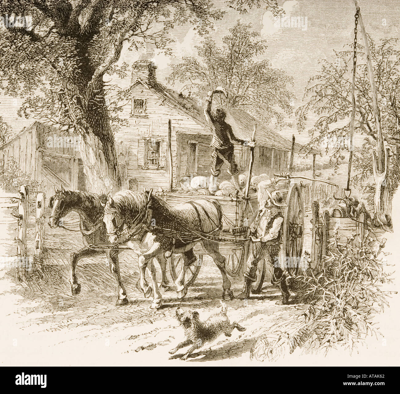 19th century american farm hi-res stock photography and images - Alamy