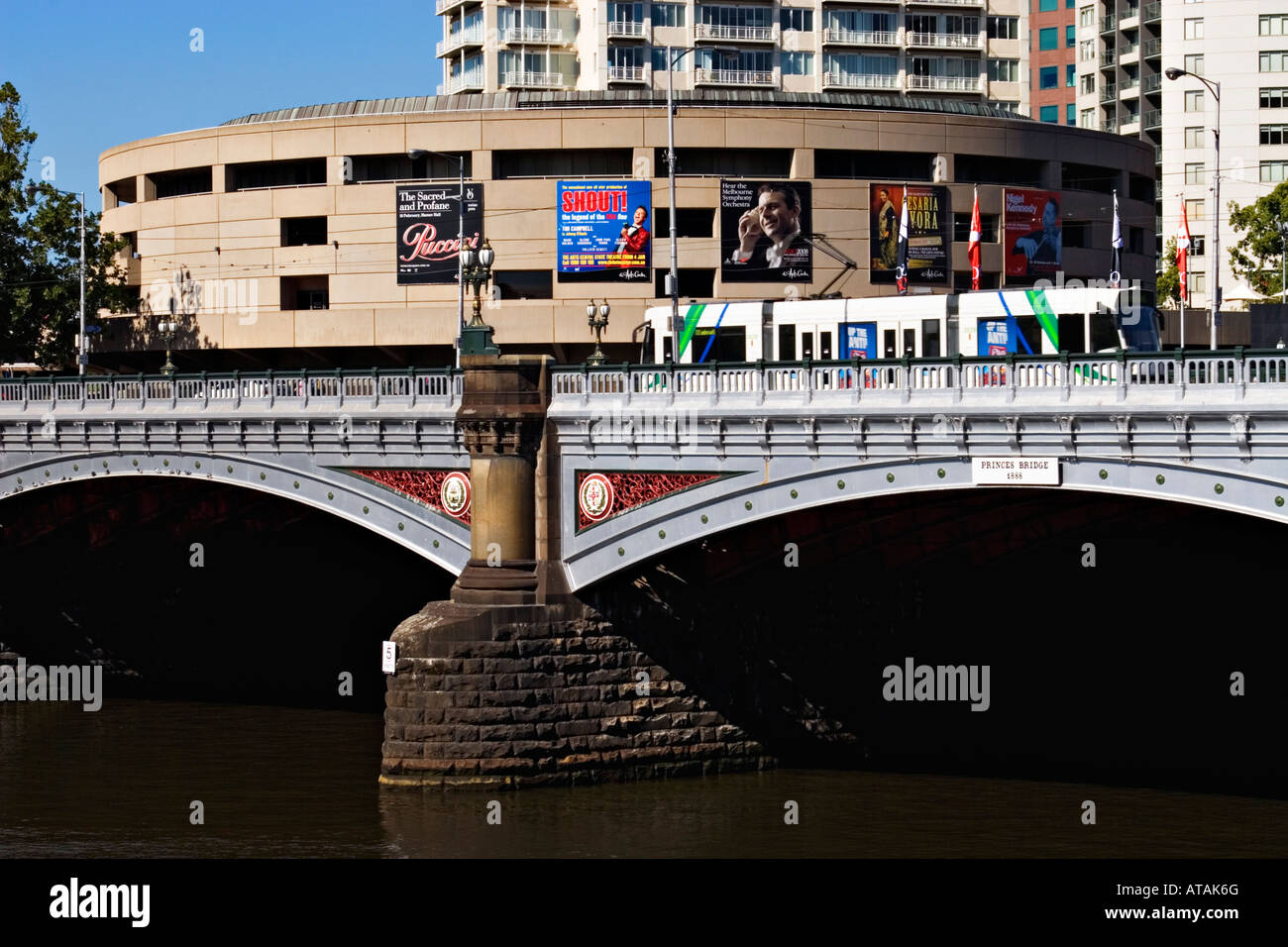 Melbourne Scenic / "Princes Bridge" circa 1888 and the "Arts Centre ...