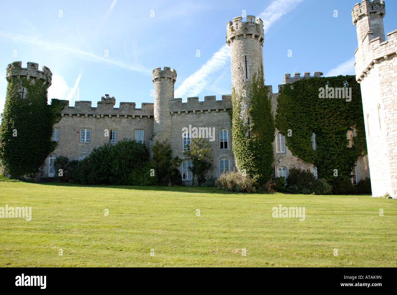 Bodelwyddan Castle and grounds North Wales Stock Photo - Alamy