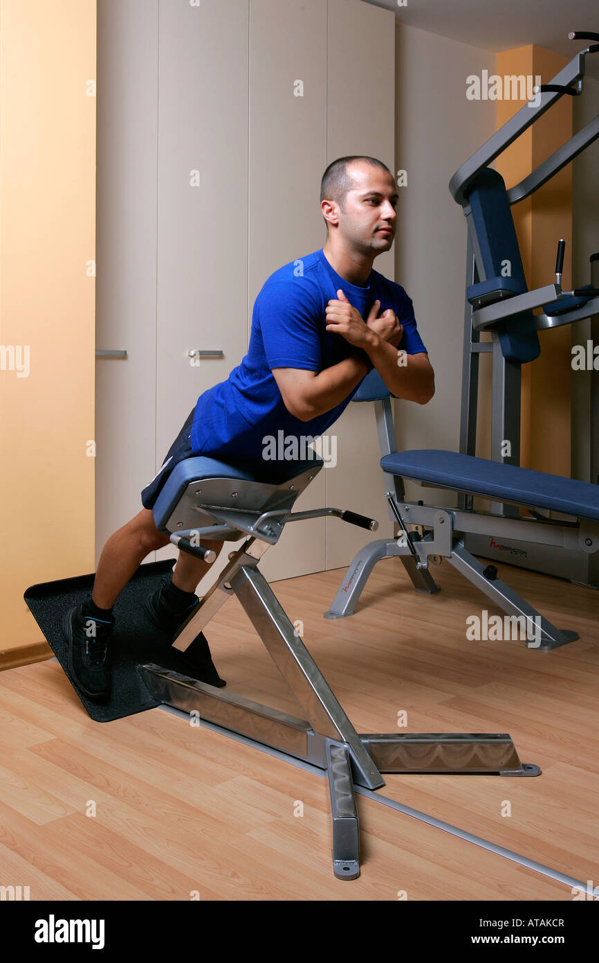 Fitness club gym healthy sport muscles training Stock Photo - Alamy