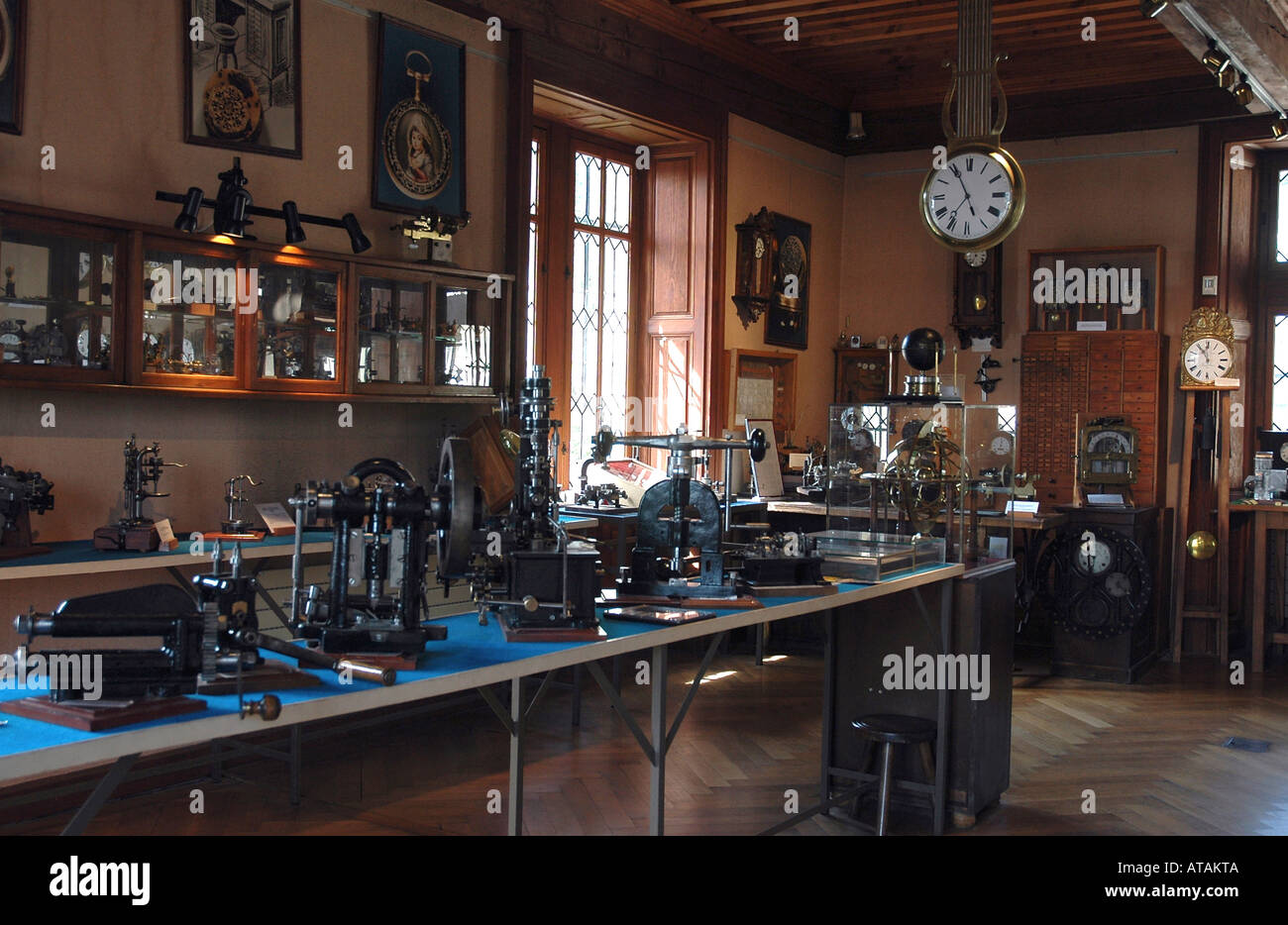 In a museum in Morteau, eastern France's active clockmaking industry ...