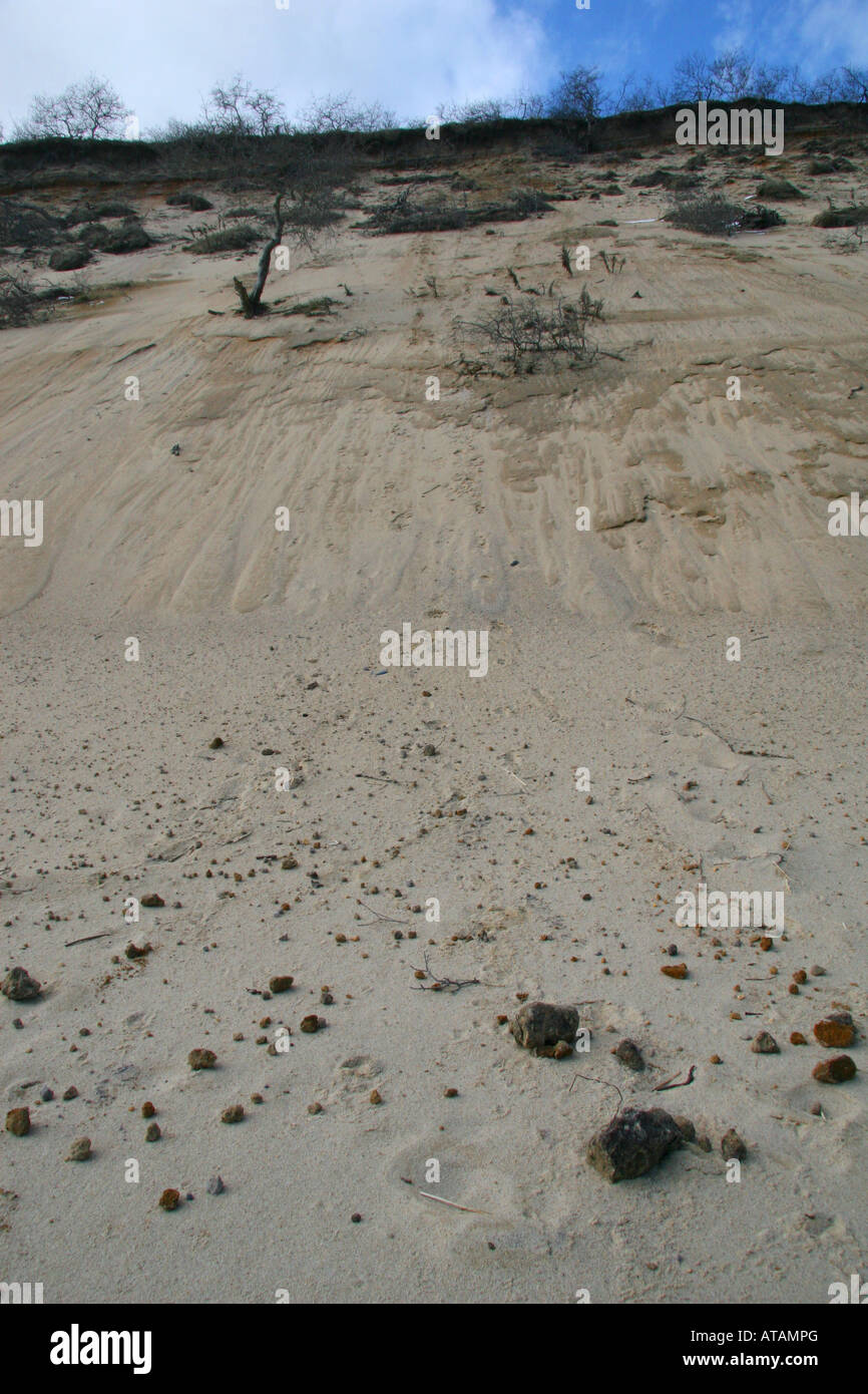 Small and large rocks at the base of a large sand dune Stock Photo - Alamy