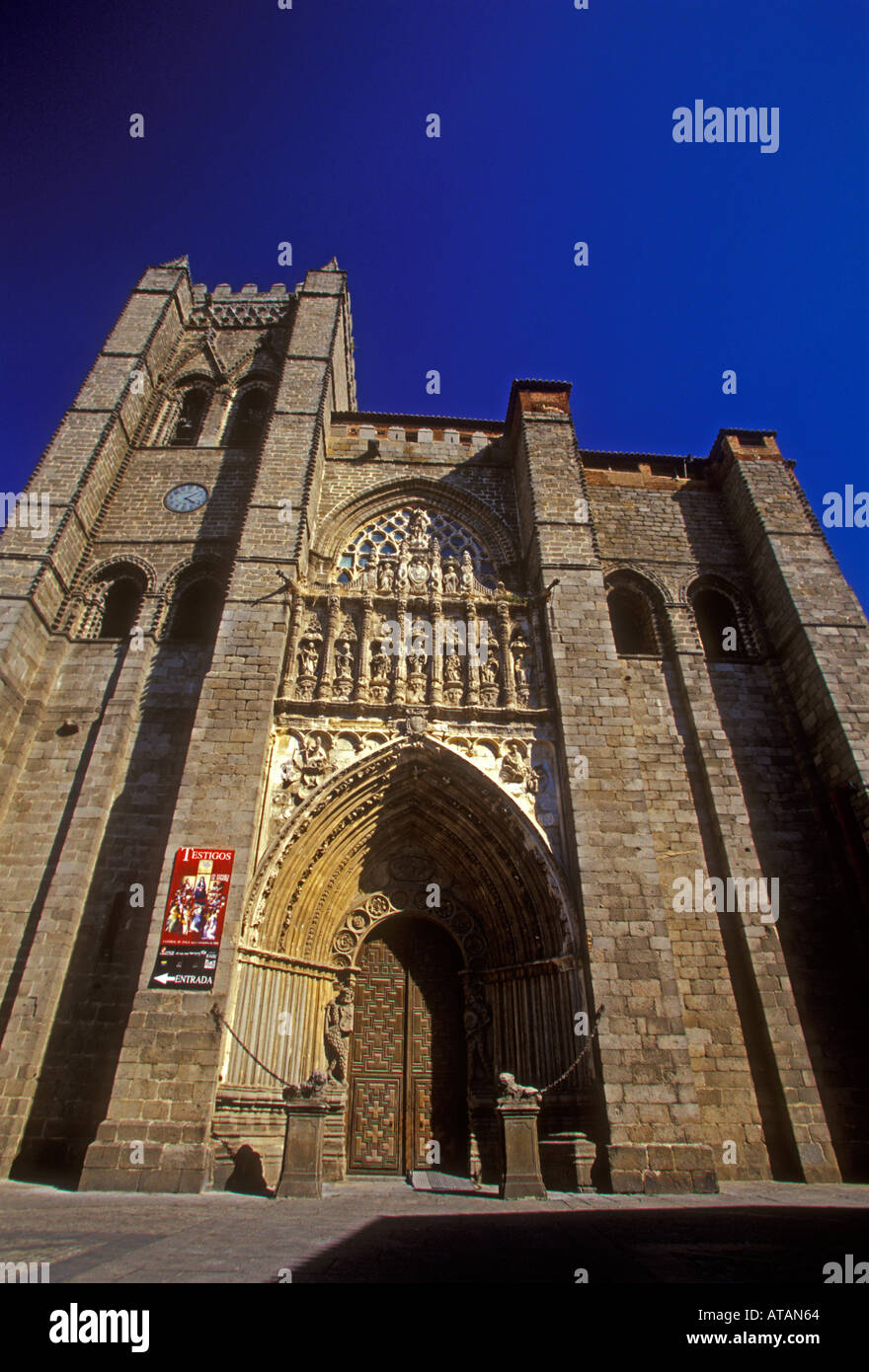 west portal, facade, Cathedral of Avila, cathedral, La Catedral de ...