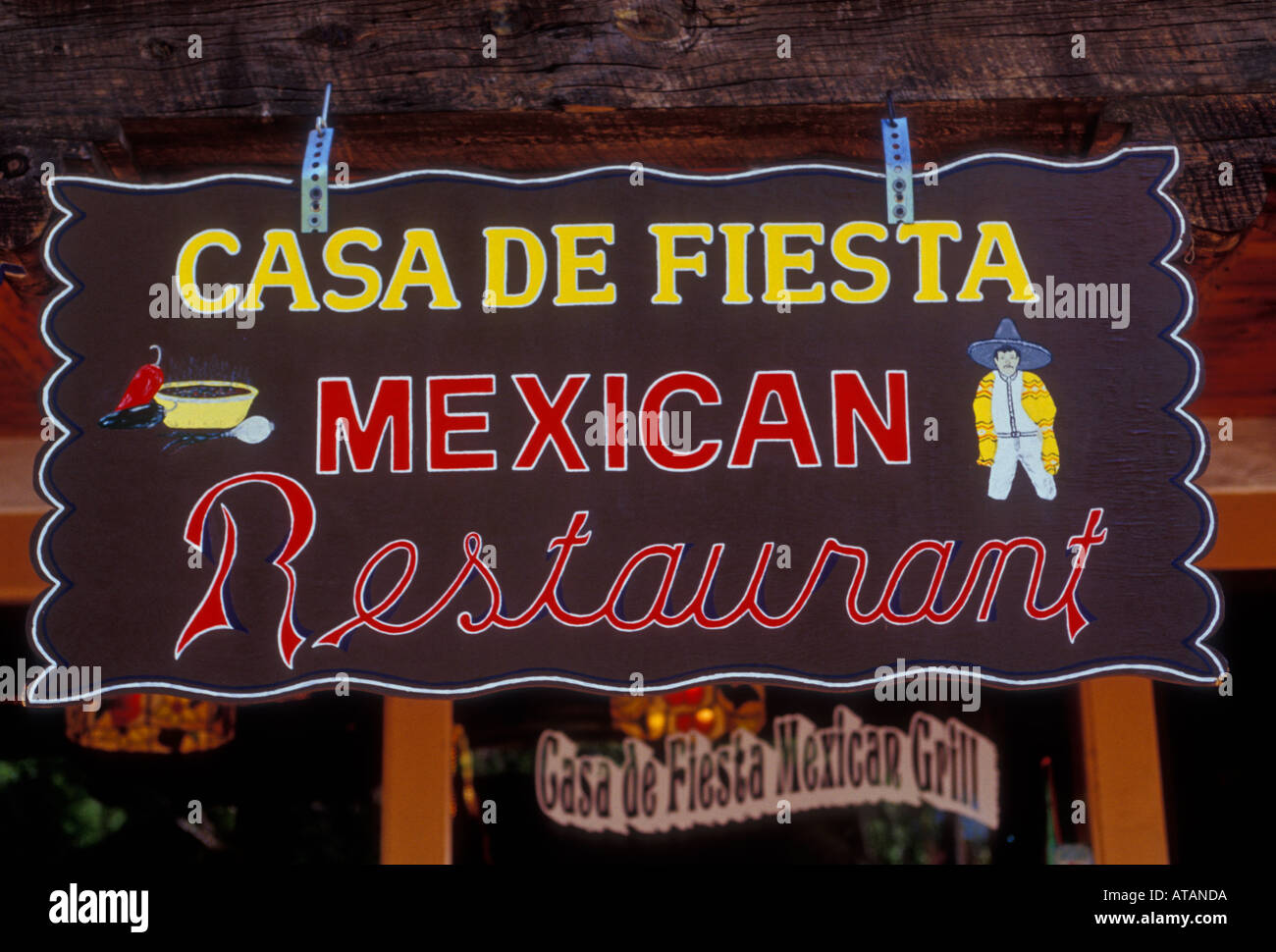 sign, Casa de Fiesta, Mexican Restaurant, Mexican food, Mexican food ...