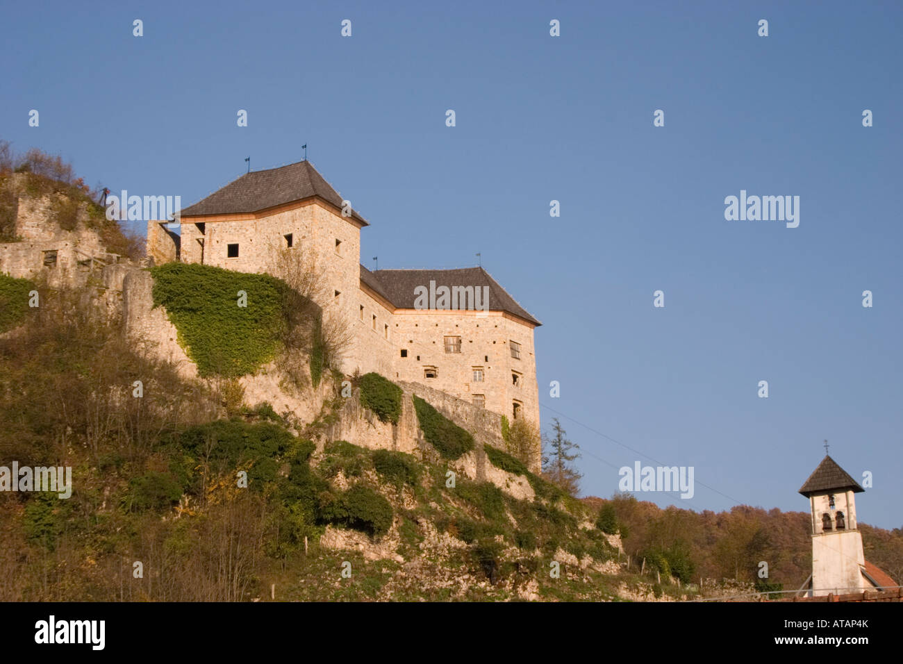 Kostel Castle Slovenia Stock Photo - Alamy