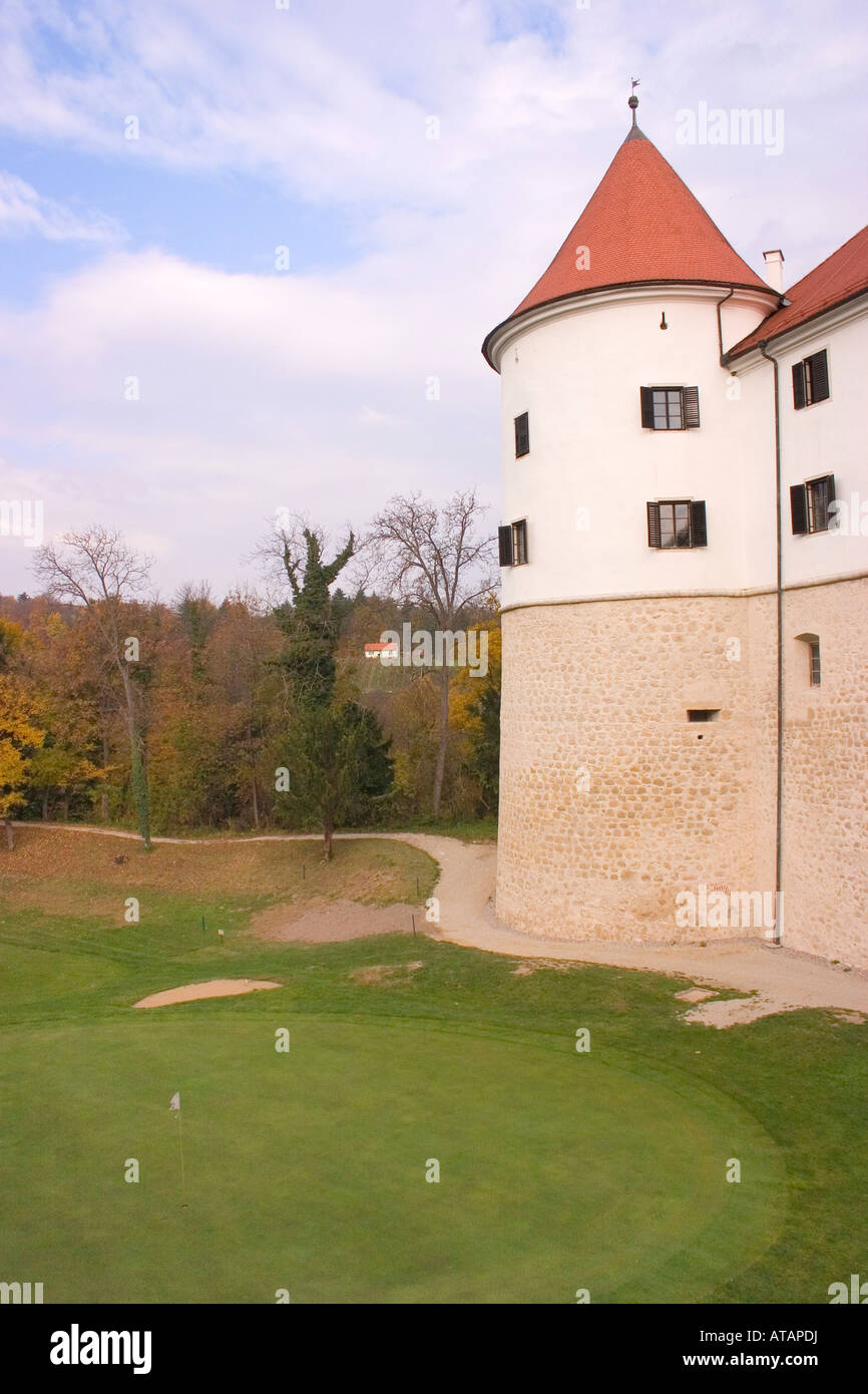 Mokrice castle just south of Brezice Eastern Slovenia on border with ...