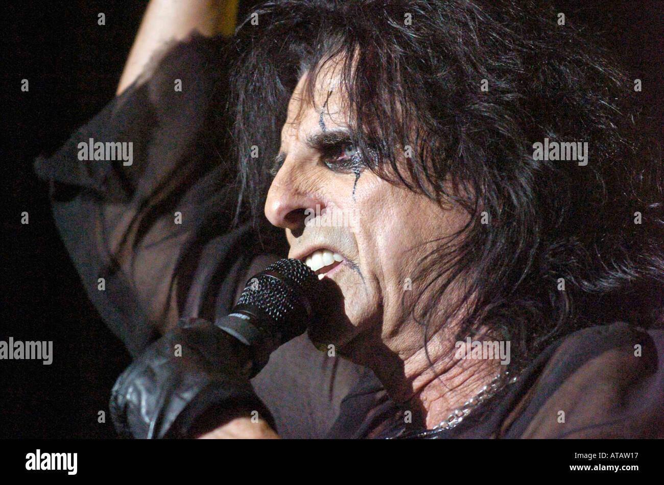 Alice Cooper in concert at Cardiff International Arena on the third ...
