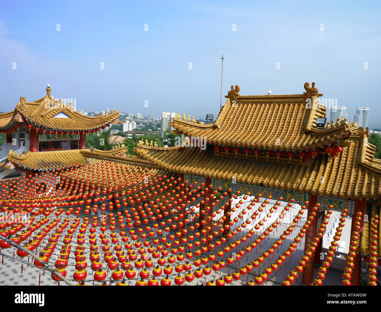 top angle of a chinese temple Stock Photo - Alamy